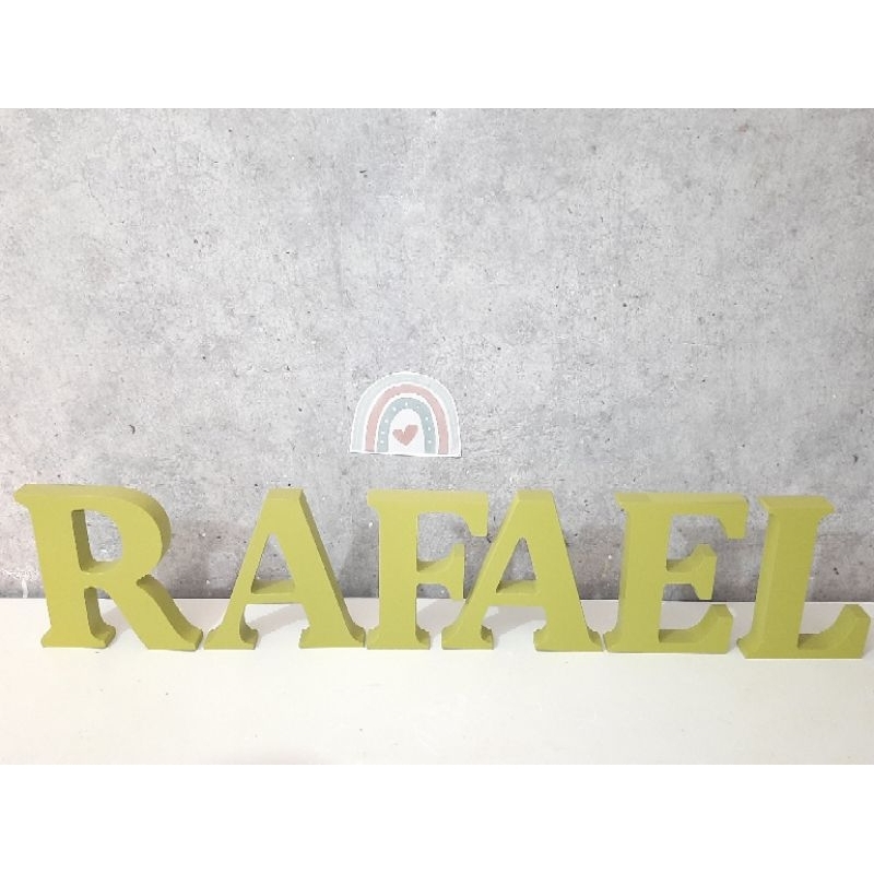 Letras em mdf kit com 6 unidades | Shopee Brasil