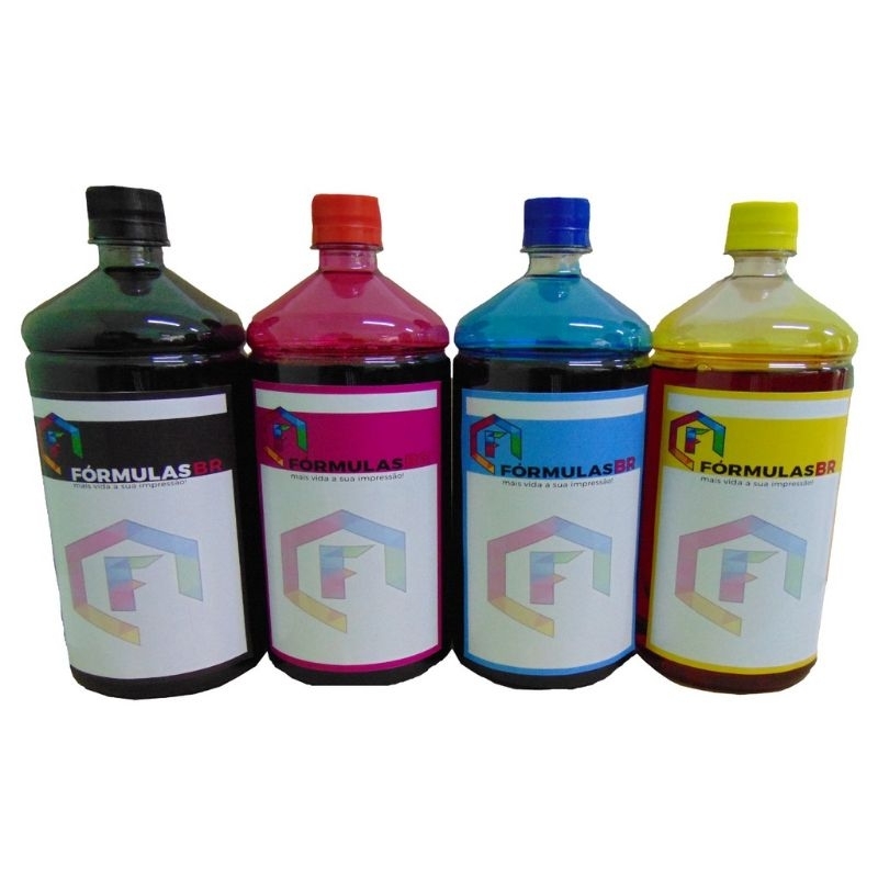 Kit 4 x 500ML Tinta Original Epson Ecotank Série L Formulas Br | Shopee ...