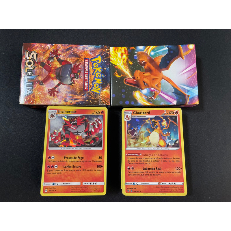 Deck Charizard e Incineroar - Pokemon TCG - Carta Pokemon | Shopee Brasil