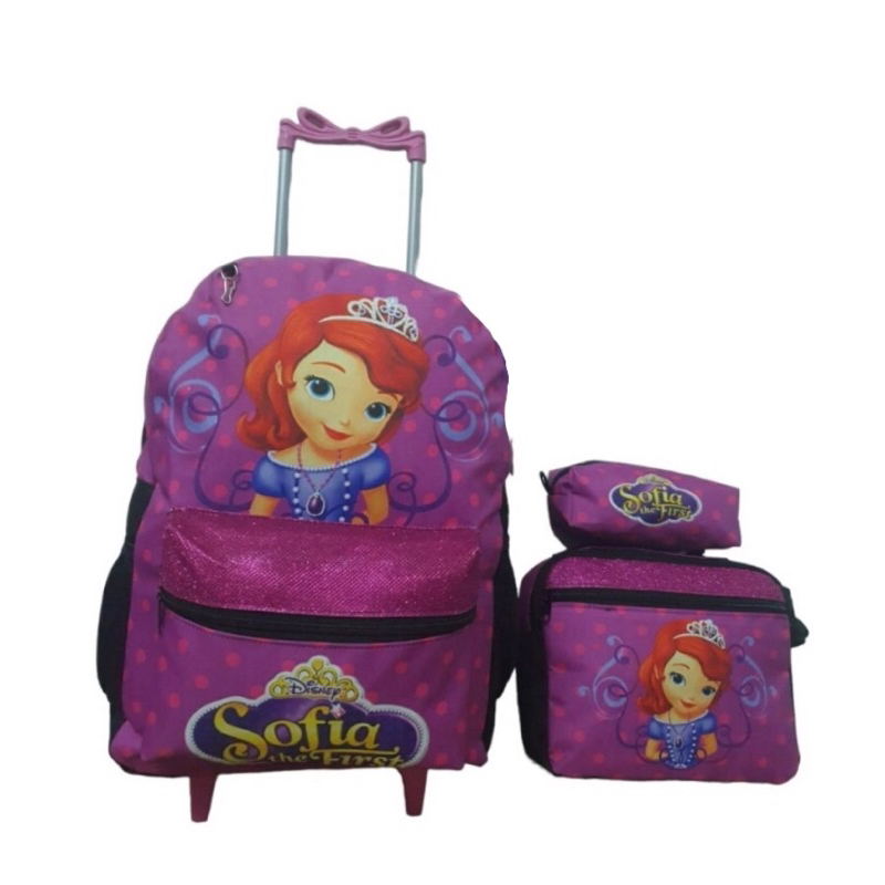 Mochila Princesa Sofia Kit Rodinha Mochila Manina | Shopee Brasil