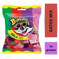Balas Bubbaloo super macias gatos mix 75g | Shopee Brasil