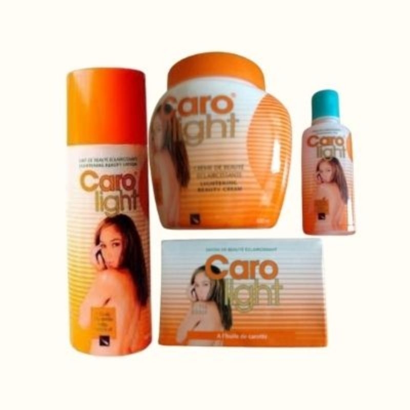 kit 3 Caro light clareador corporal 1creme 300ml + 1óleo +1sabonete ...