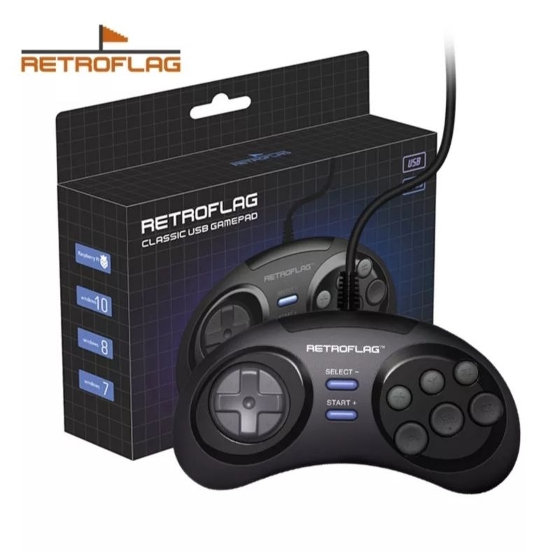 Controle de Mega Drive USB Retroflag para PC - Novo | Shopee Brasil
