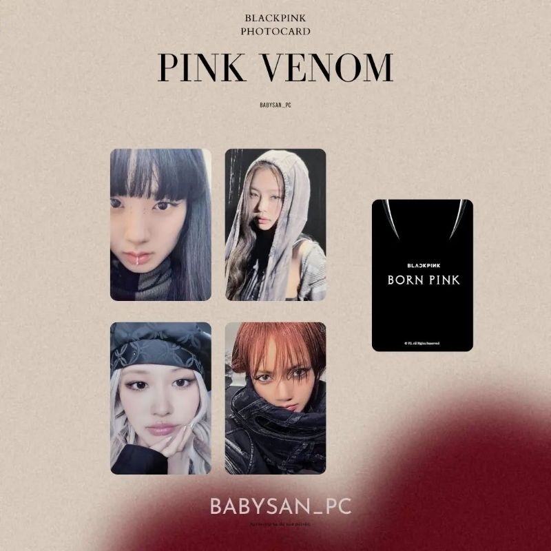 BLACKPINK Photocard Fanmade PINK VENOM | Shopee Brasil
