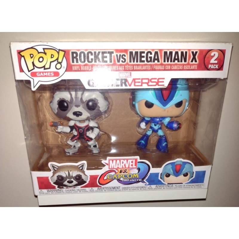 Funko Pop Games Rocket Vs Mega Man X | Shopee Brasil