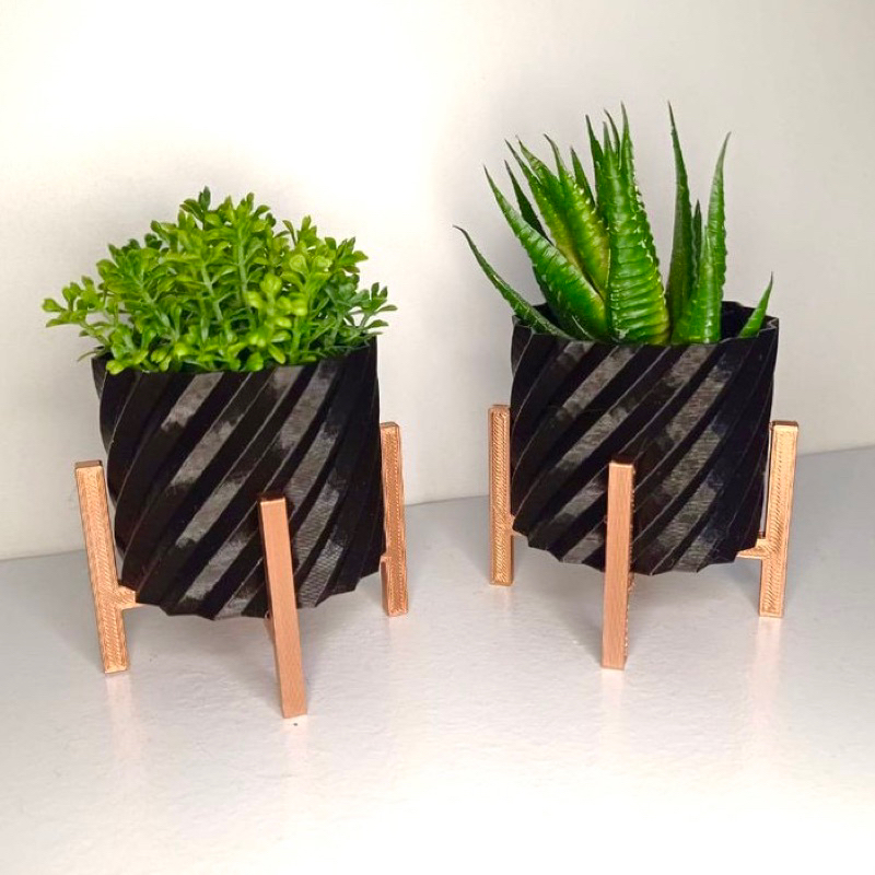 kit 2 vasos cachepô para suculentas plantas artificiais decoração ...