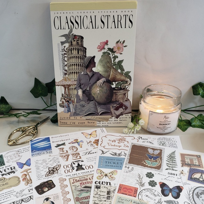 Folhas de Adesivos - Classical Starts | Shopee Brasil