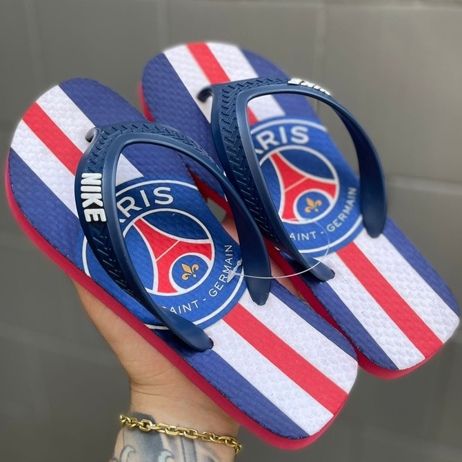 SANDALIA CHINELO PARIS PSG ADULTO E INFANTIL | Shopee Brasil