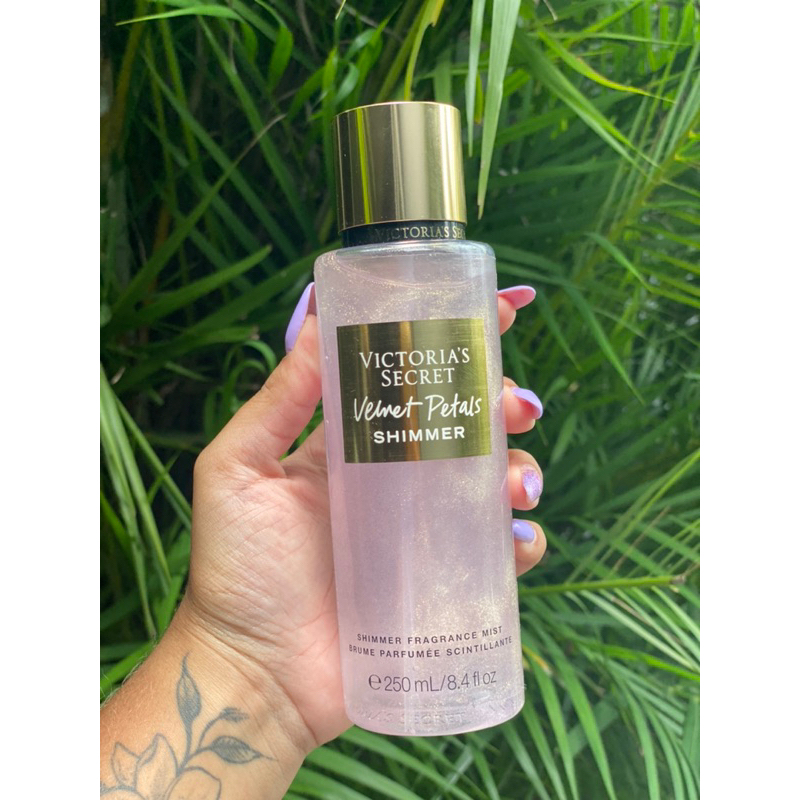 Body Splash Velvet Petals Shimmer Victorias Secret - 250ml | Shopee Brasil