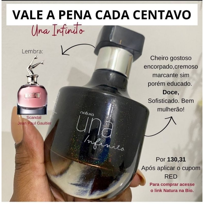 NATURA UNA INFINITO DEO PARFUM FEMININO 75 ML | Shopee Brasil