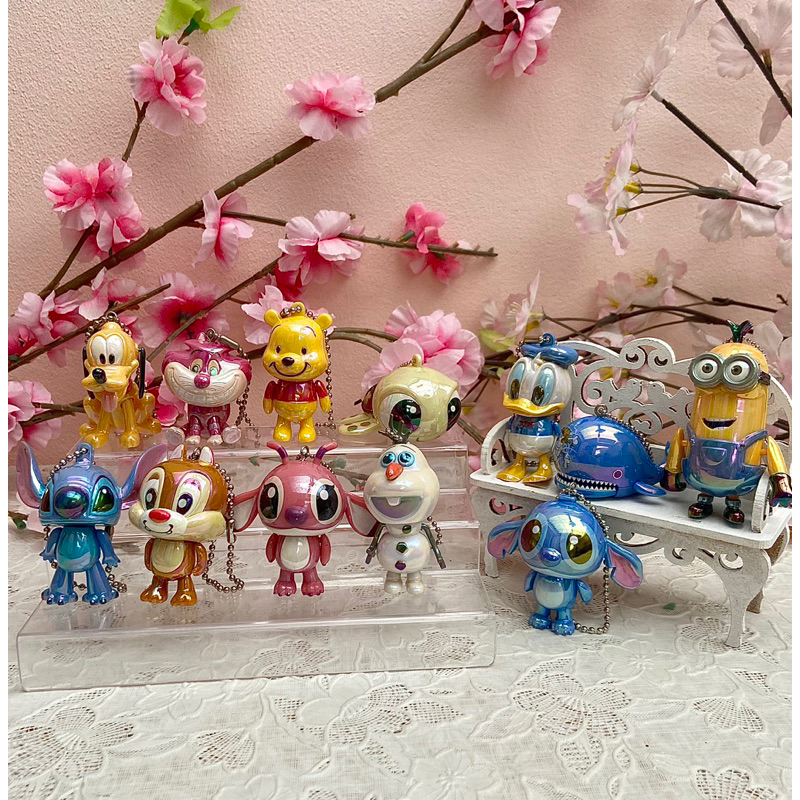Disney Stitch Cherise olaf Tico teco Pooh donald minion mickey chaveiro ...