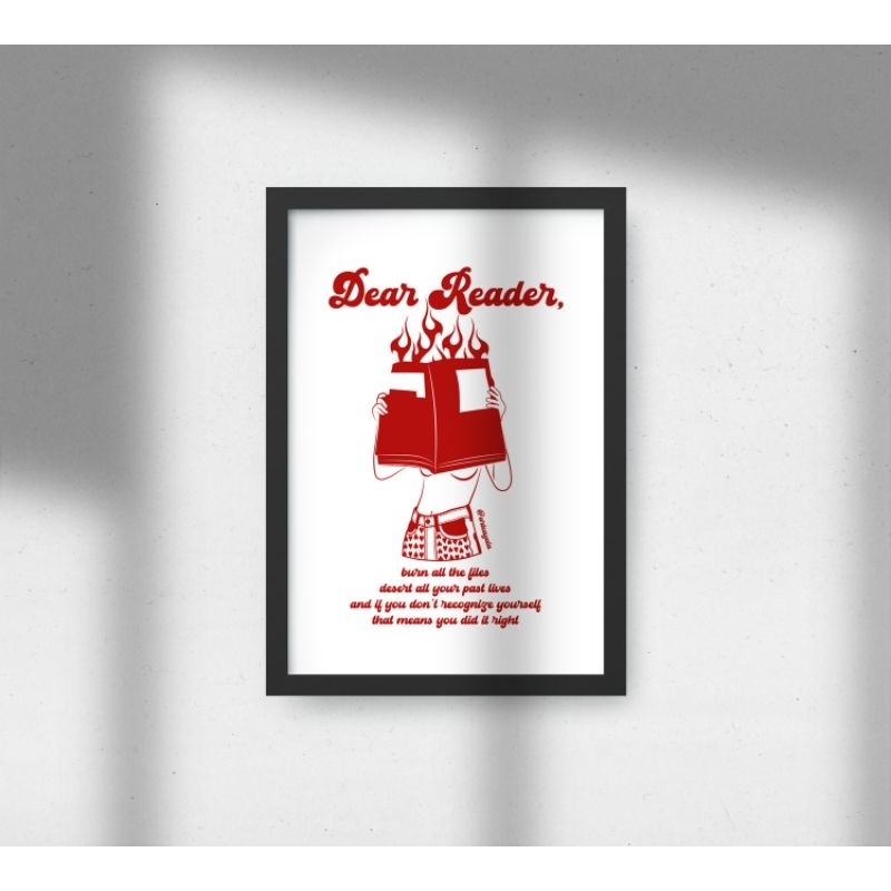 Quadro "Dear Reader" Taylor Swift | Shopee Brasil