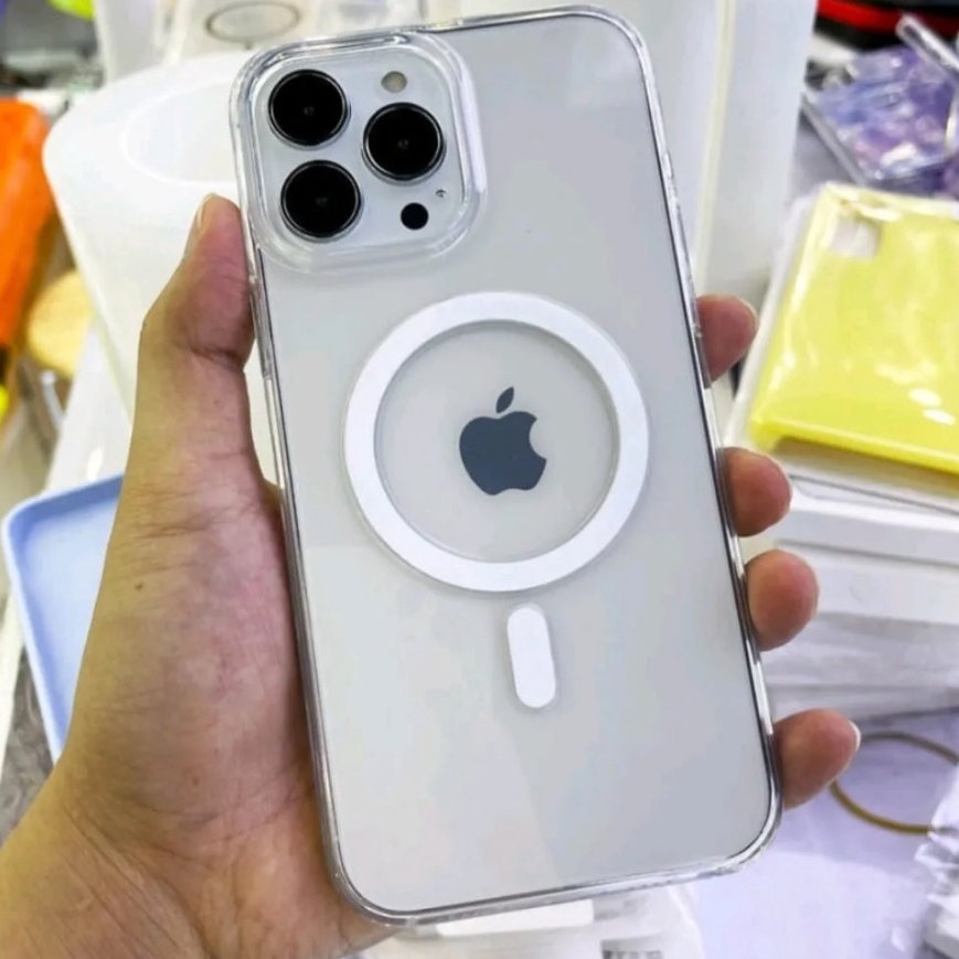 Capa Magnética IPhone Capinha Magsafe Case Magnética Transparente Iphone 11/ 12 / 13 / 14 PRO ...