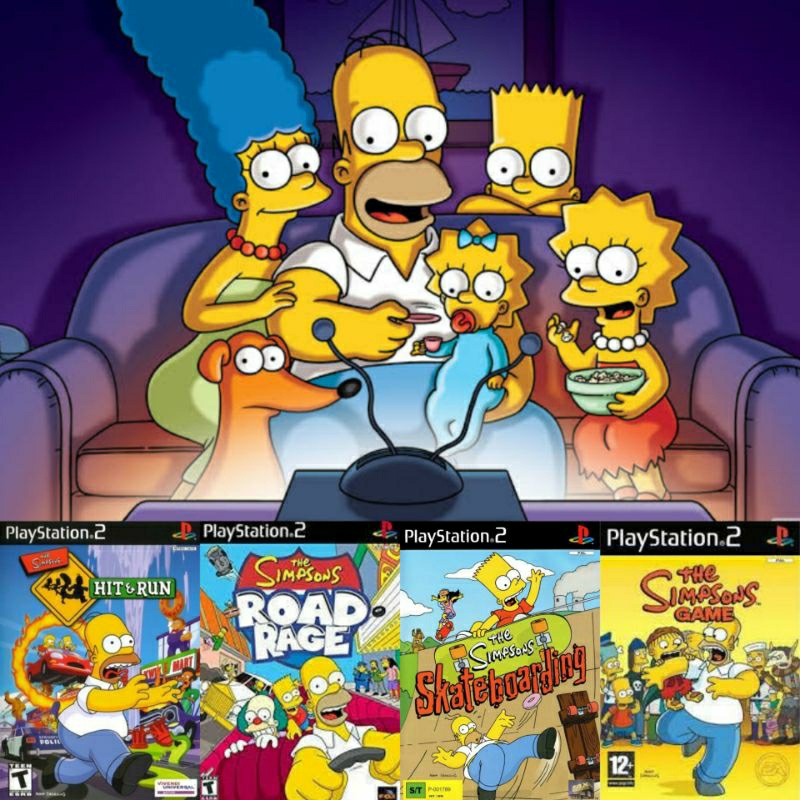 Jogos Os Simpsons Ps2 Coleção Com Capinha Shopee Brasil 1554