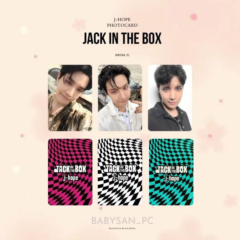 BTS Photocards Fanmade J-HOPE - JACK IN THE BOX | Shopee Brasil