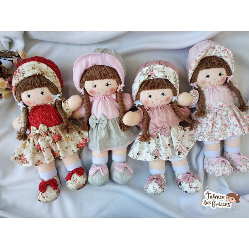 kit 3 bonecas de pano | Shopee Brasil
