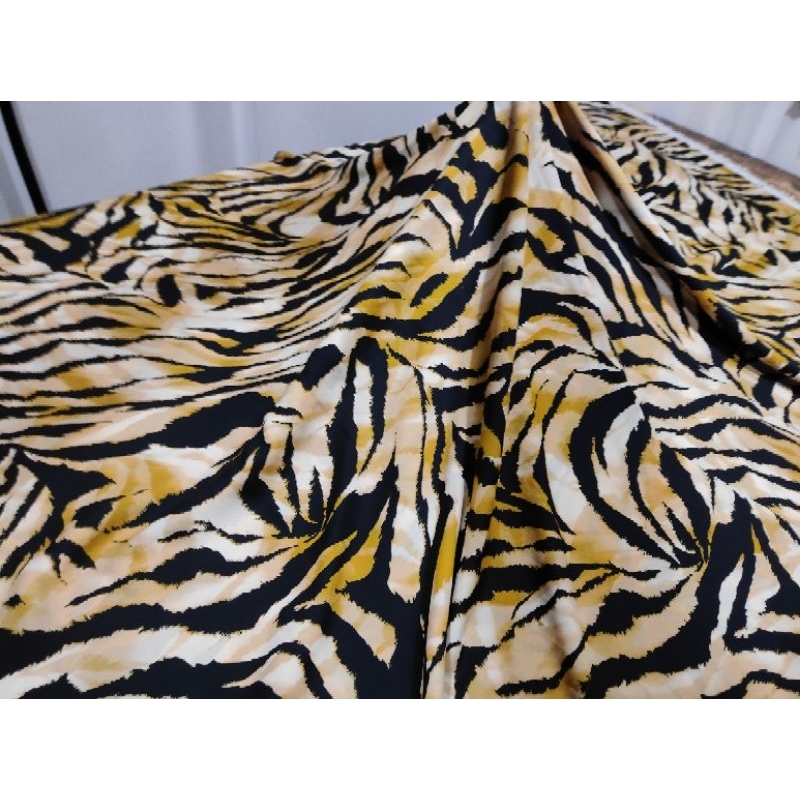 Tecido crepe shifon tigrado 0.5x1.50 | Shopee Brasil