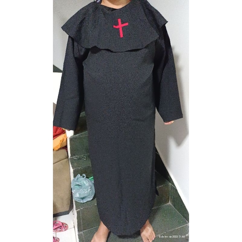 Batina de Padre (fantasia ) | Shopee Brasil