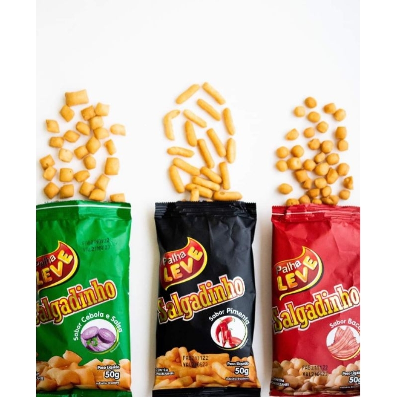caixa com 20 pacotes Salgadinhos snacks pimentinhas sabores variados ...