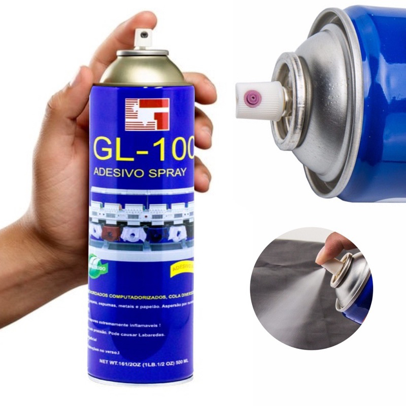 Cola Spray Temporaria GL-100 550ml | Shopee Brasil