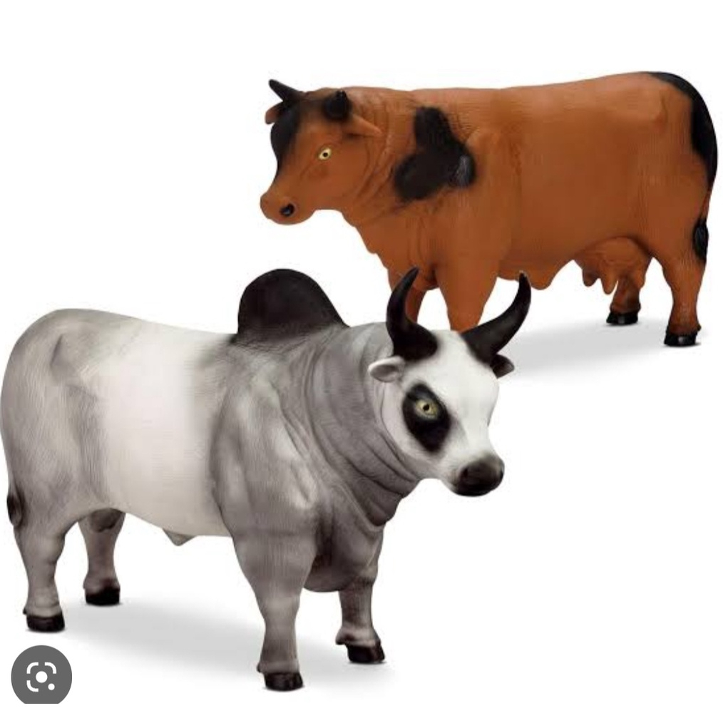 kit Touro + Vaca Animais da Fazenda Brinquedos - Bee Toys | Shopee Brasil