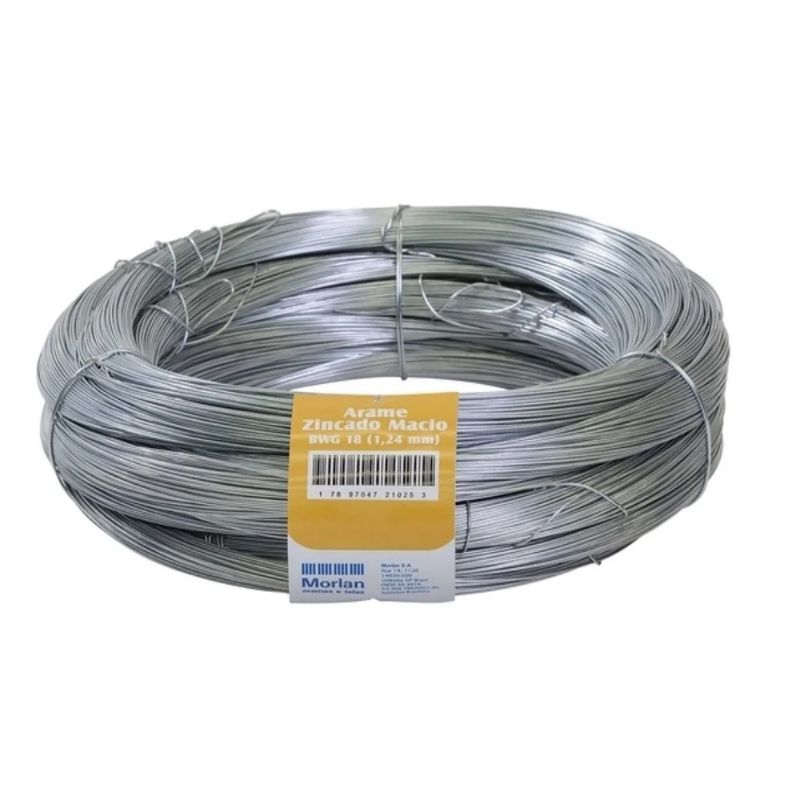 Arame Galvanizado Zincado 10Mts Morlan Várias Medidas Artesanato ...