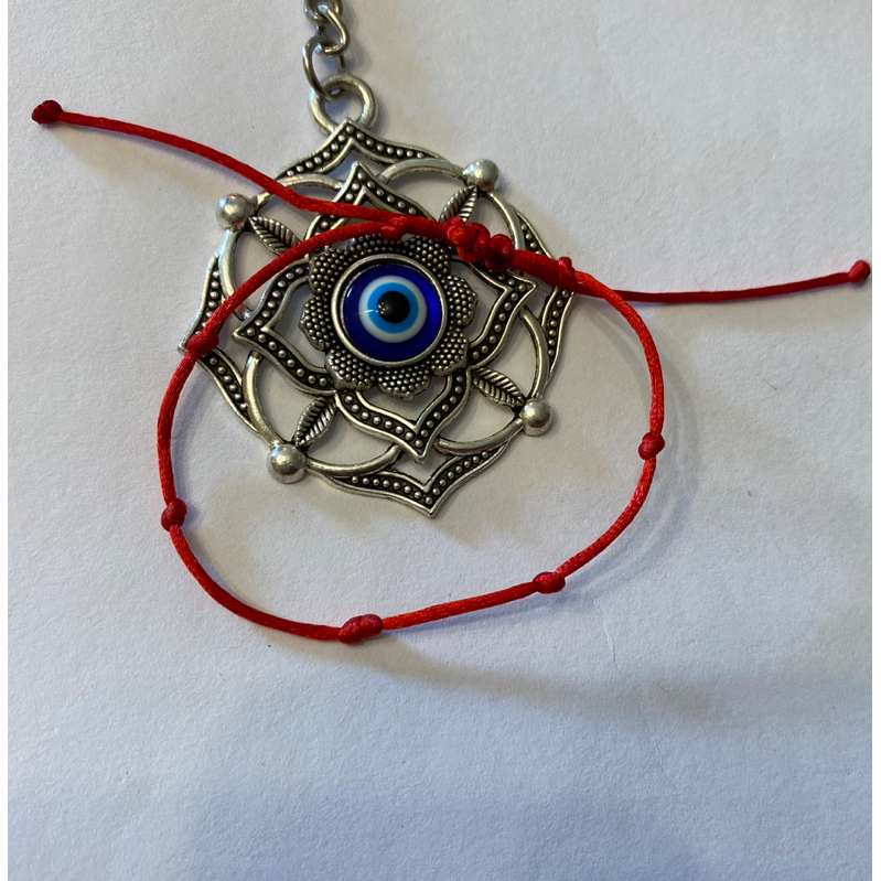 Pulseira Vermelha 7 Nós de proteção Kabbalah Akai ajustável/regulável ...