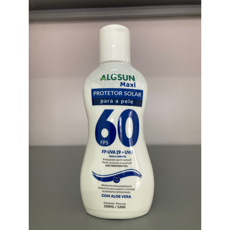 Protetor Solar Alg Fps 60 - 120 Ml | Shopee Brasil
