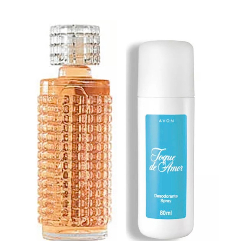 Kit Toque de Amor Avon (Colônia e Desodorante Spray) | Shopee Brasil
