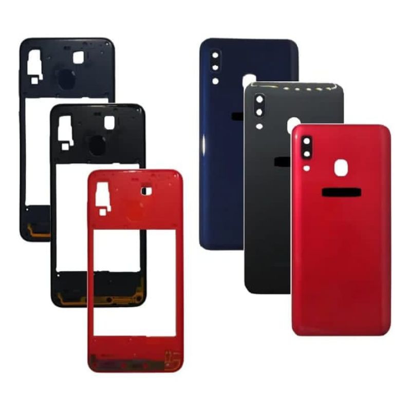 kit Aro lateral + tampa traseira com lente galaxy A20 A205 | Shopee Brasil