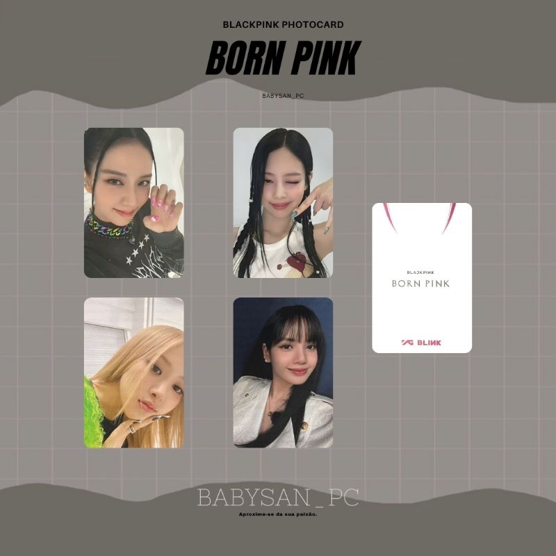 BLACKPINK Photocard Fanmade BORN PINK ver. 2 | Shopee Brasil