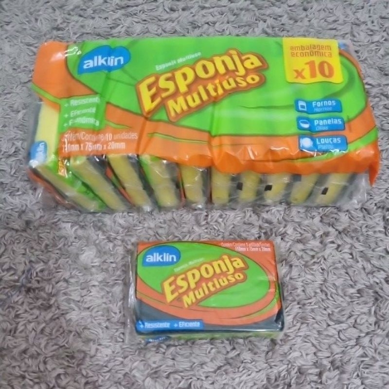 Esponja Multiuso Alklin (unidade) | Shopee Brasil
