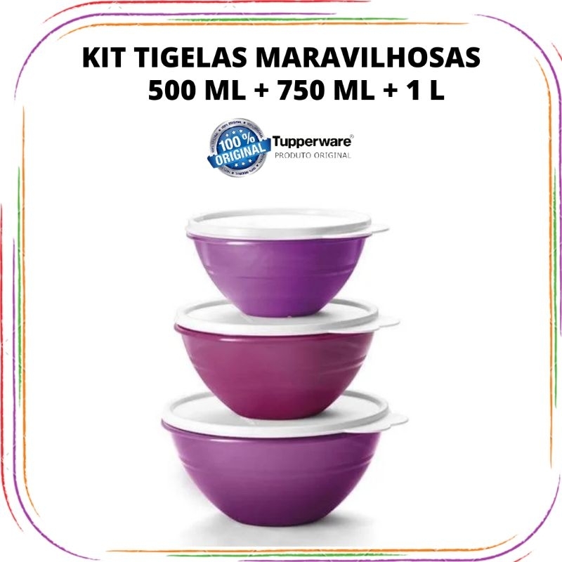 Kit Tupperware Tigelas Maravilhosas | Shopee Brasil