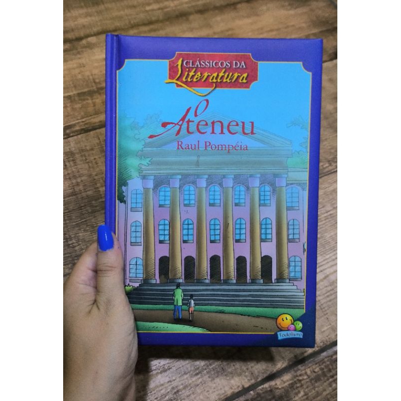 Livro O Ateneu - Raul Pompéia (capa dura e ilustrado) | Shopee Brasil