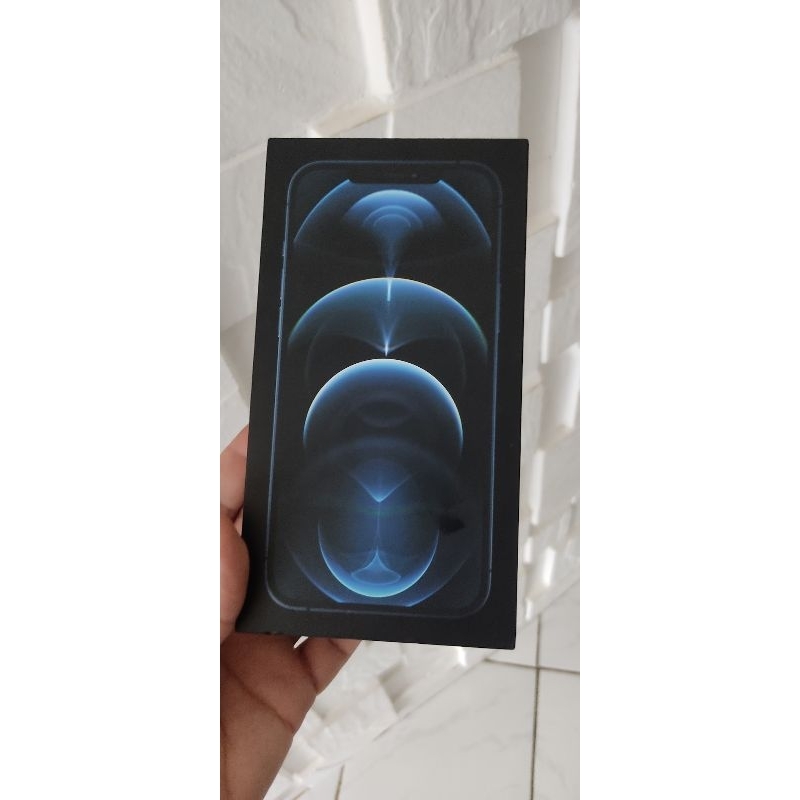 Caixa Original iPhone 12 Pro Max 128 GB Pacific Blue | Shopee Brasil