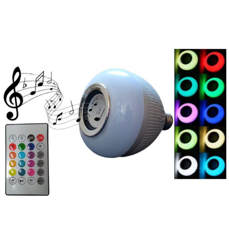 Lampada Música Bulb Party Ball Luz Led Rgb Bluetooth Música Caixa Som ...