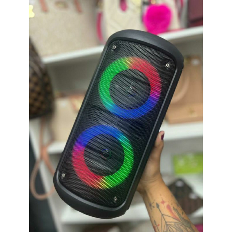 Caixa De Som Bluetooth Super Led Portatil Kts 1296 | Shopee Brasil