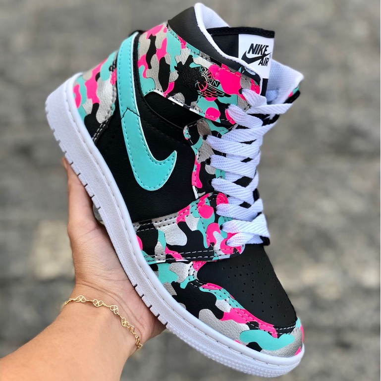 TENIS NIKE AIR JORDAN CAMUFLADO LINDO PROMOÇÃO | Shopee Brasil