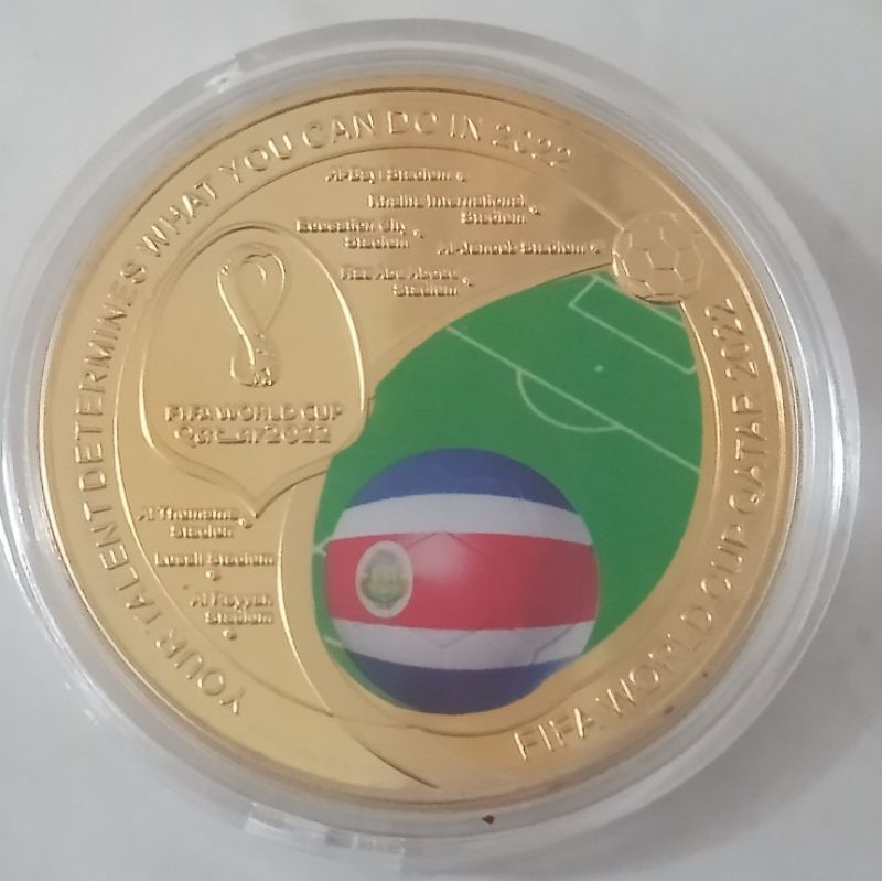 Moeda Copa do Mundo FiFA Qatar 2022 - Costa Rica | Shopee Brasil