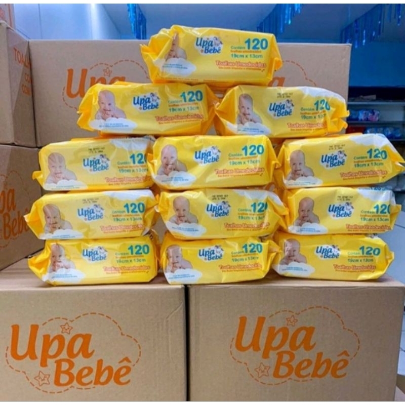 140 unidades Lencinho Umedecido Upa Bebe bem Cheirosinho para seu bebe Barato | Shopee Brasil