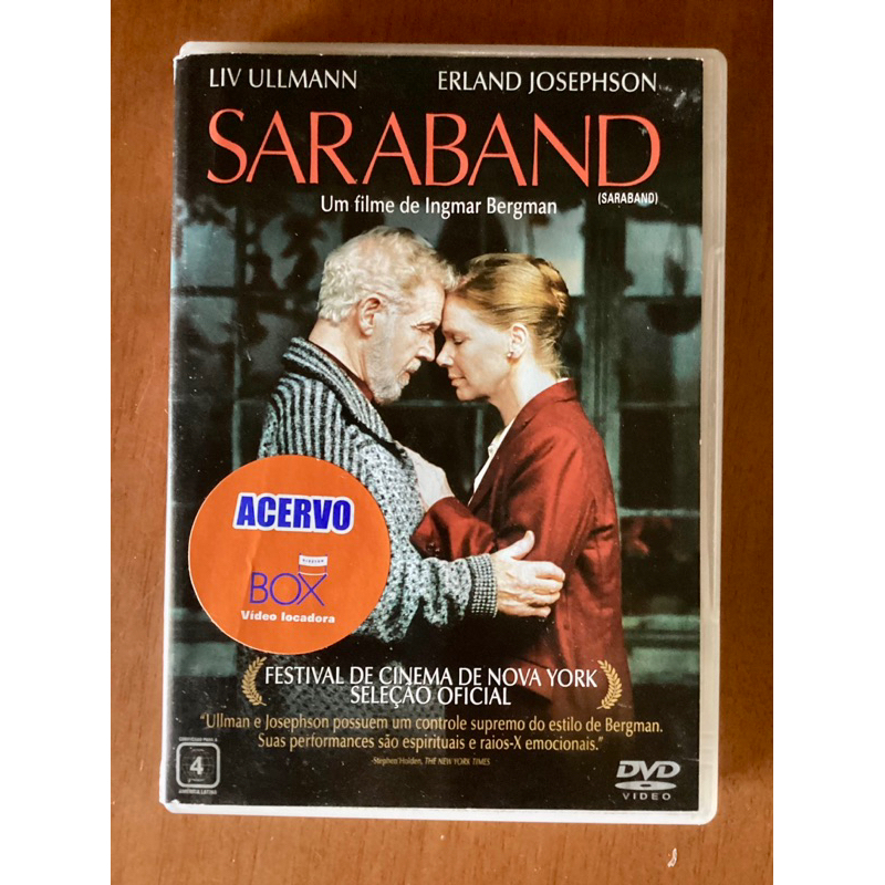 DVD: Saraband - Ingmar Bergman | Shopee Brasil