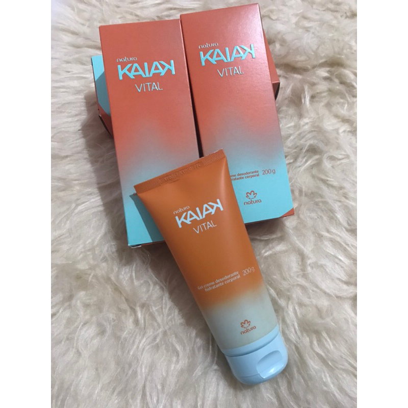 Gel creme desodorante hidratante corporal Kaiak vital | Shopee Brasil