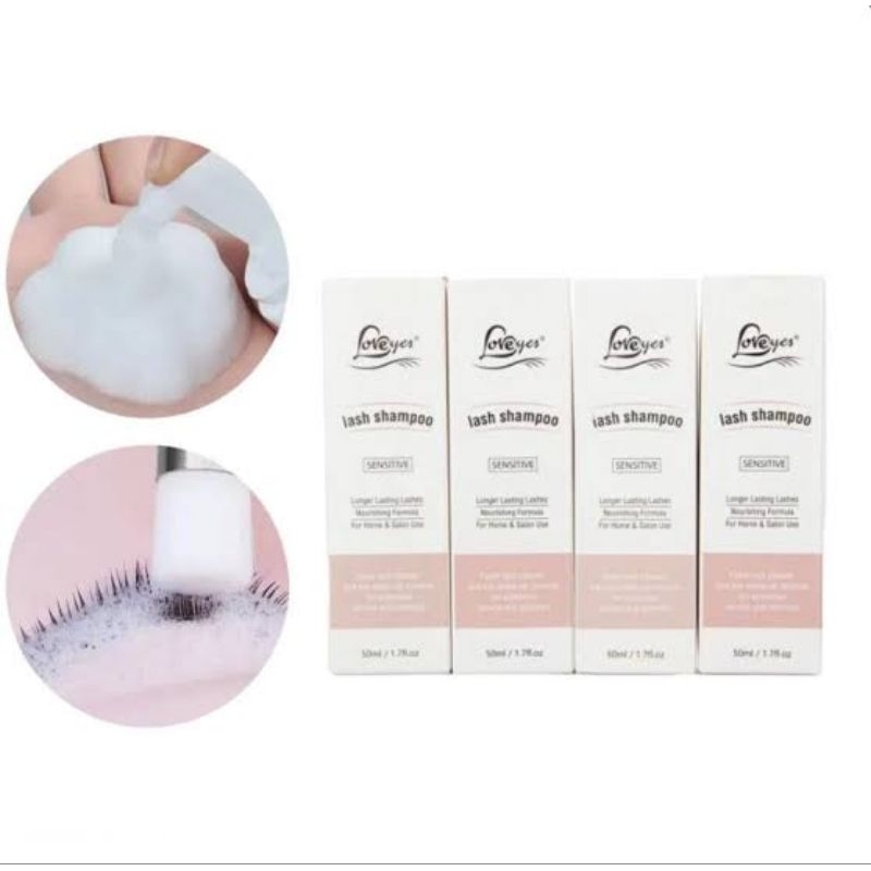 Espuma/lash Shampoo De Limpeza Para Cílios Demaquilante Love Yes 50ml ...