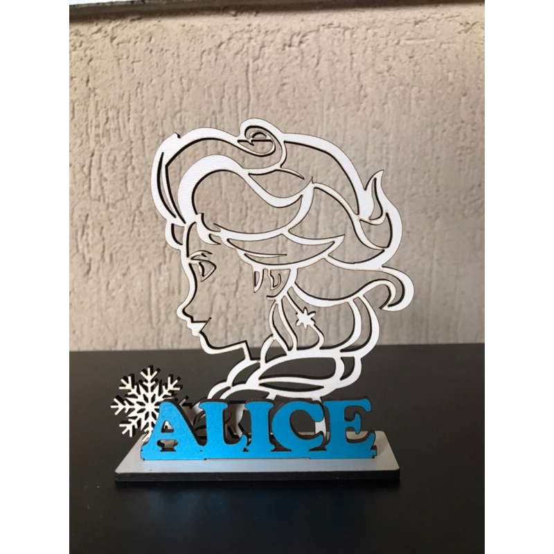 12 Lembrancinhas Frozen Personalizada Festa Nomes Centro De Mesa ...