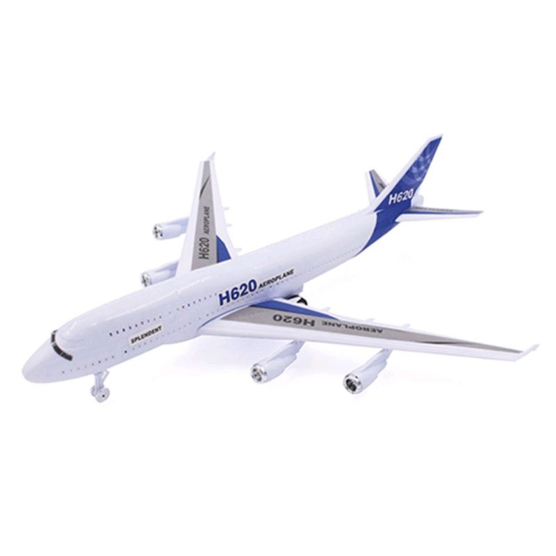 Avião de Brinquedo Infantil Grande 40 CM Airbus Com Som Luz Fricção ...