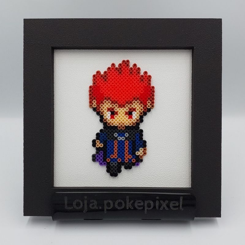 Quadro Decorativo - Pokémon / Elite Four / Lance / Pixel Art | Shopee ...
