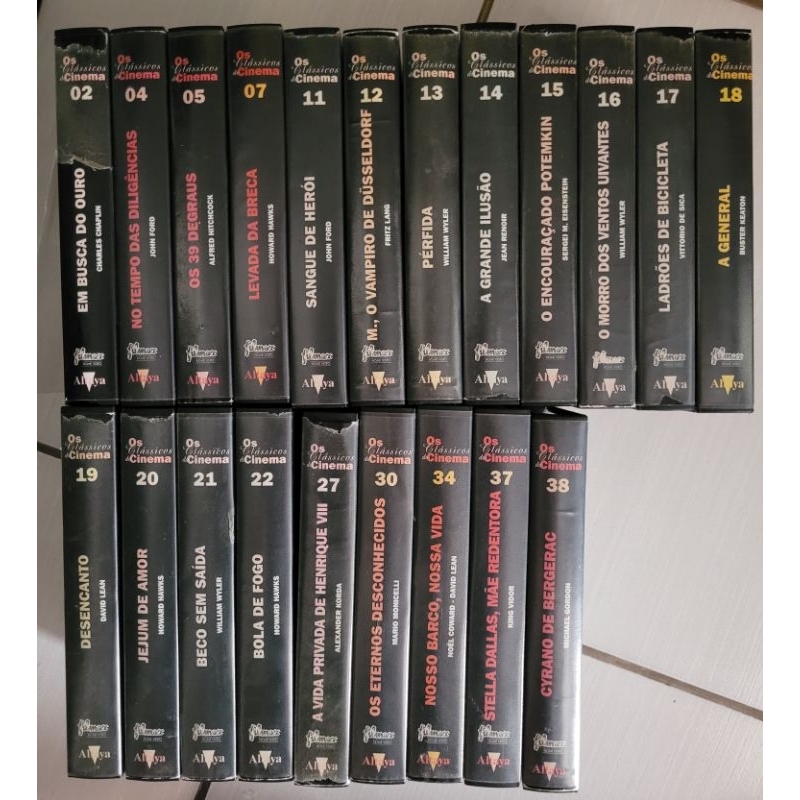 VHS lote os clássicos do cinema 21 fitas - Escorrega o Preço