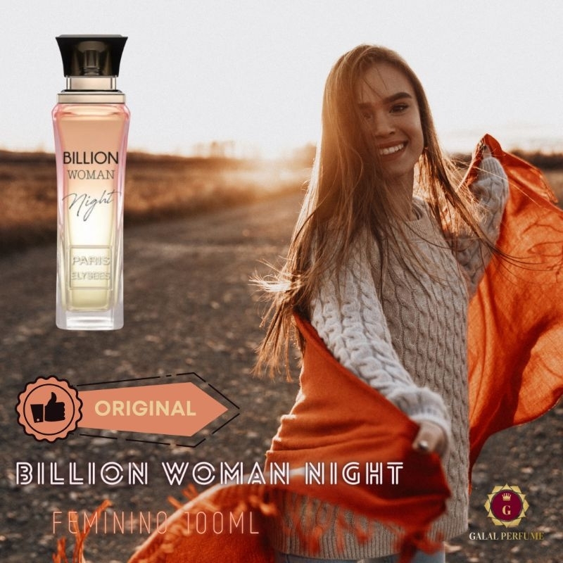 Perfume BILLION WOMAN NIGHT 100ml Original | Shopee Brasil