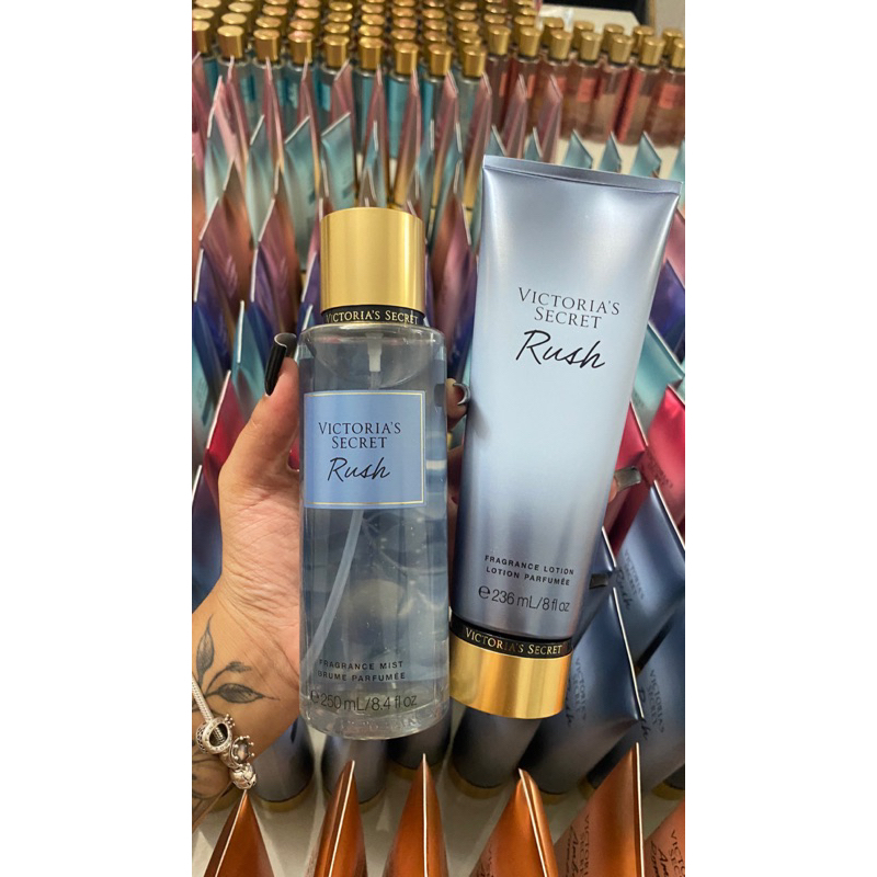 Kit Body Splash + Creme Victoria's Secret Rush | Shopee Brasil