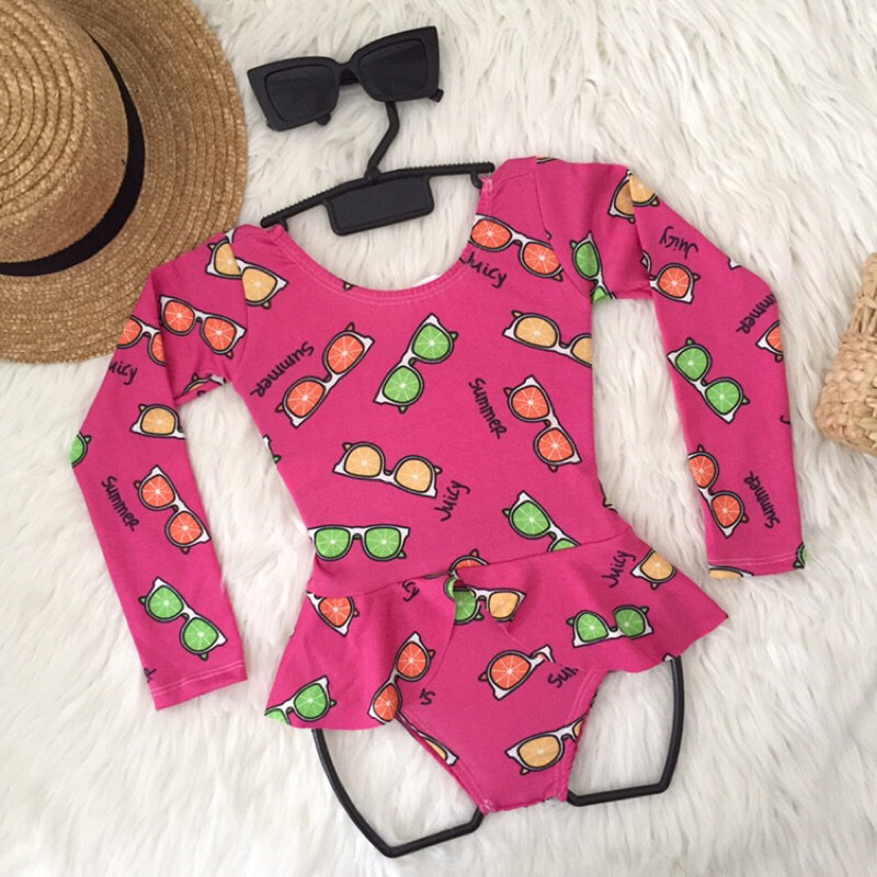 Maiô Infantil Moda Praia Menina - Escorrega o Preço